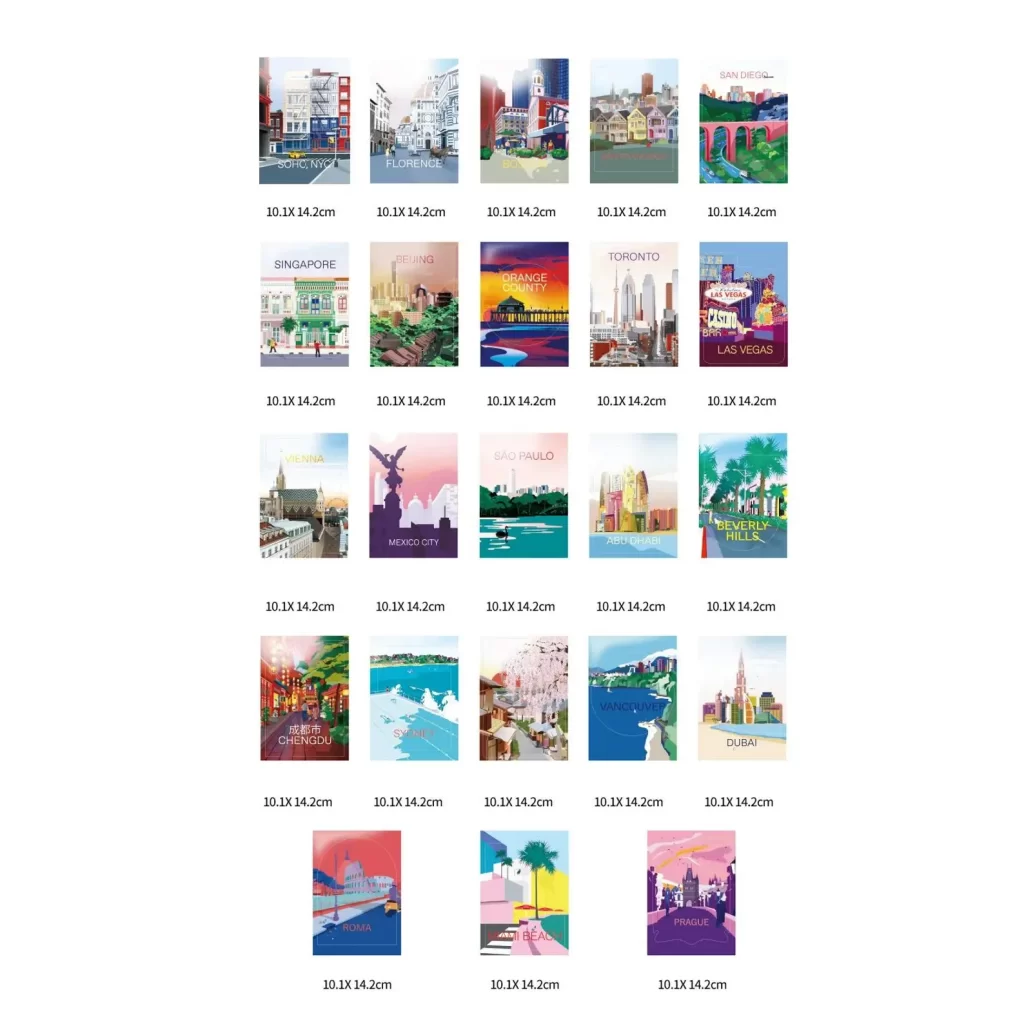 Complete RIMOWA City Sticker Set – 46 Collectible Designs